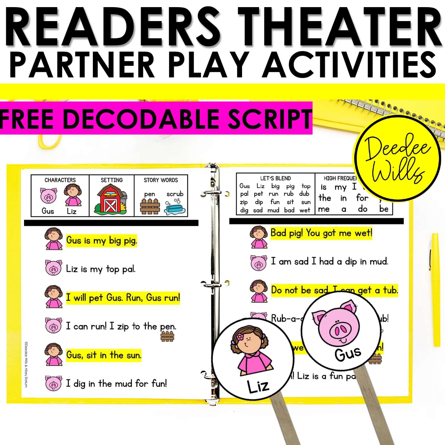 Free Fall Readers Theater Decodable Partner Plays For Kindergarten ...