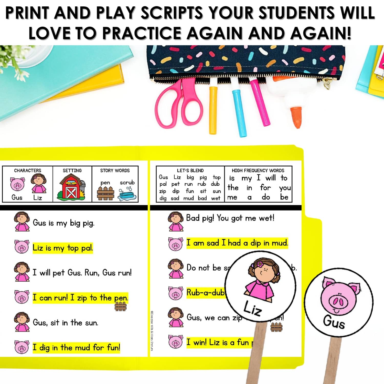 Free Fall Readers Theater Decodable Partner Plays For Kindergarten ...