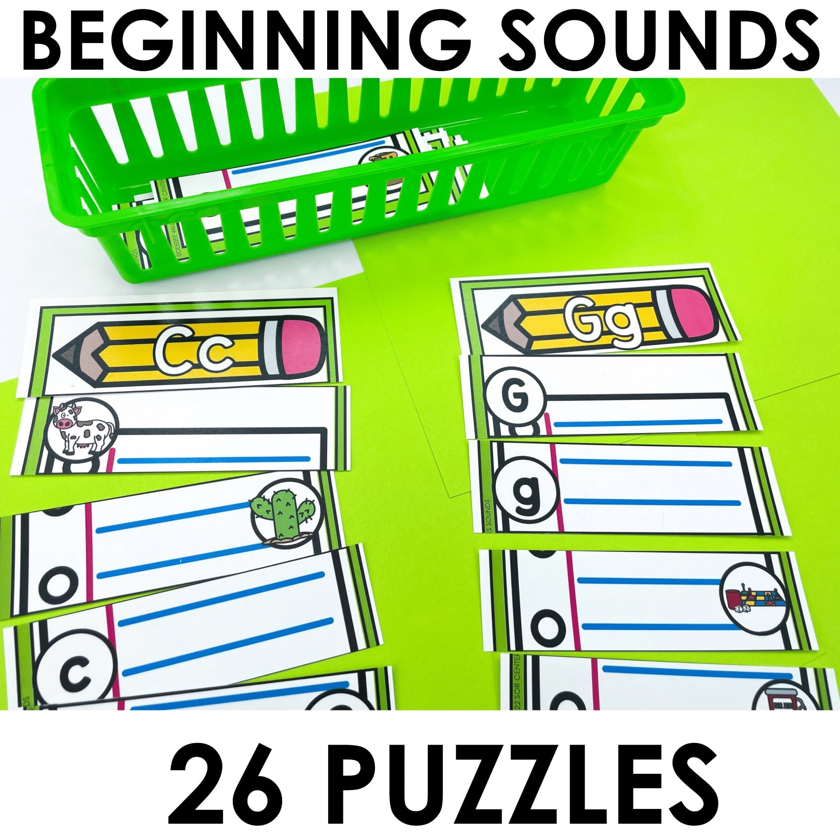 UFLI Centers & UFLI Games for Kindergarten for Beginning Sounds ...