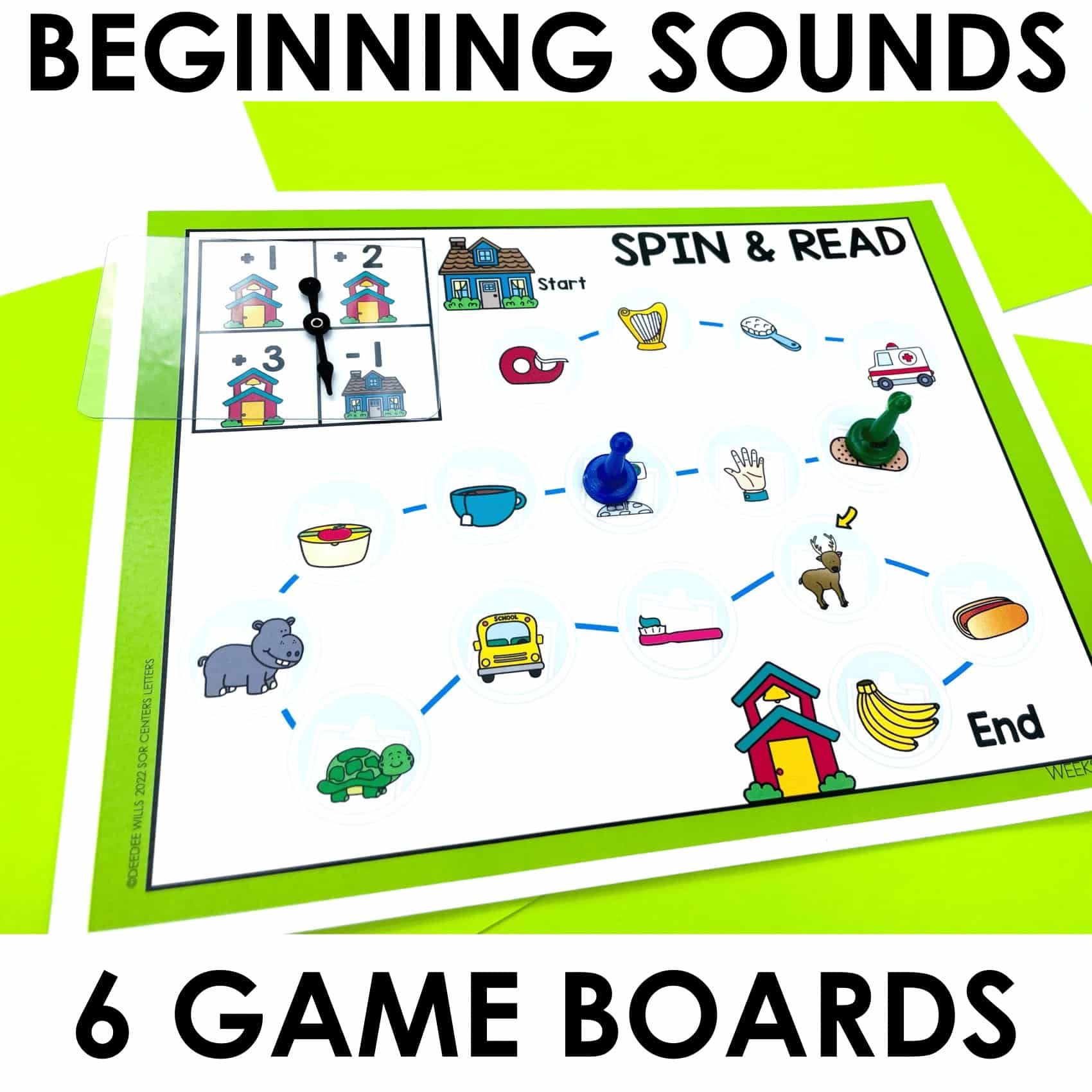 UFLI Centers & UFLI Games for Kindergarten for Beginning Sounds ...