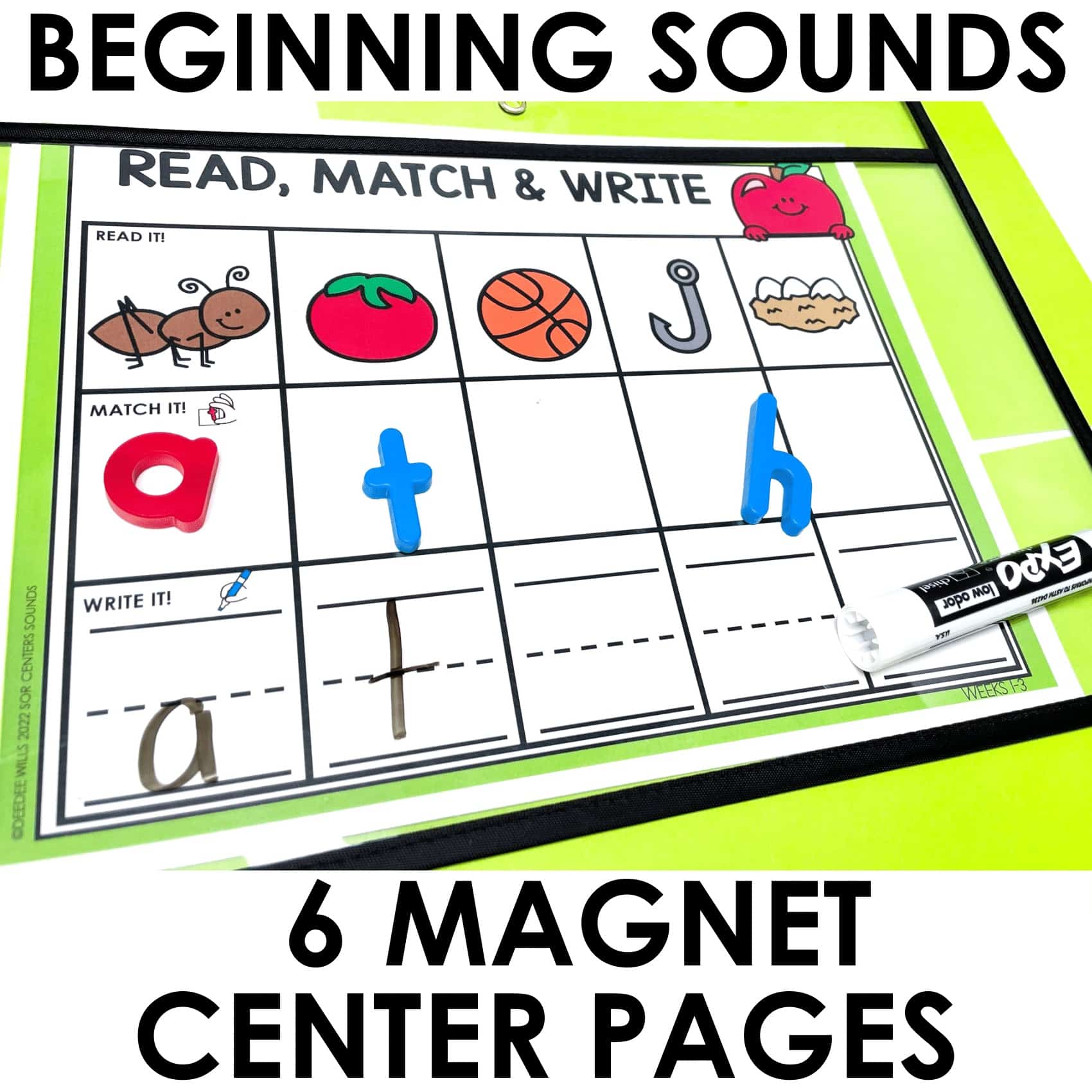 UFLI Centers & UFLI Games for Kindergarten for Beginning Sounds ...